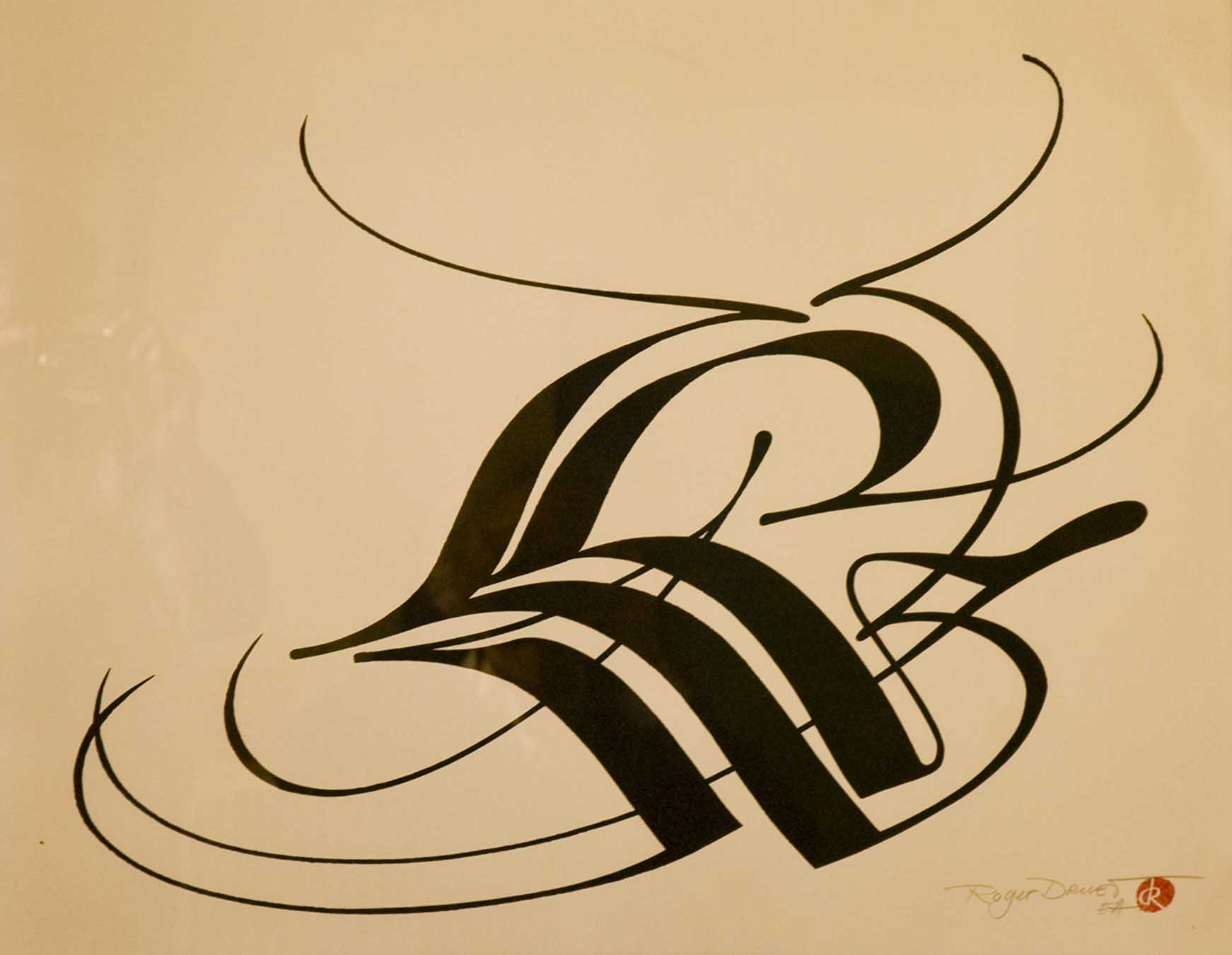 Druet Roger - Calligraphy design: Art Calligraphie Typographie ...
